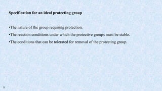 PROTECTING GROUPs.pptx | Chemistry | Science