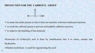 PROTECTING GROUPs.pptx | Chemistry | Science