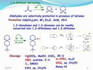 Protecting groups and deprotection- -OH, -COOH, C=O, -NH2 groups. | PPTX