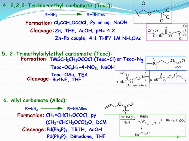 Protecting groups and deprotection- -OH, -COOH, C=O, -NH2 groups ...