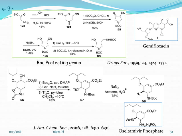 Protecting groups and deprotection- -OH, -COOH, C=O, -NH2 groups ...