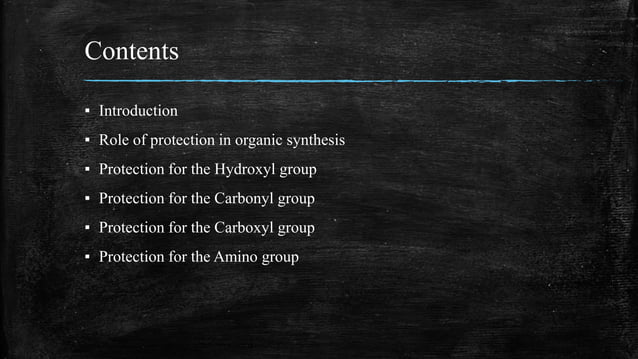Protecting groups | PPTX