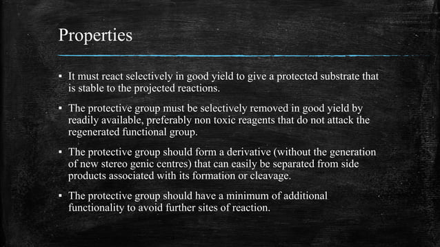 Protecting groups | PPTX