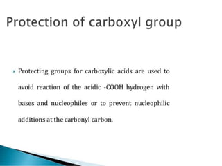 Protecting groups | PPTX