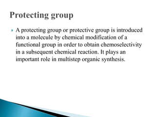 Protecting groups | PPTX