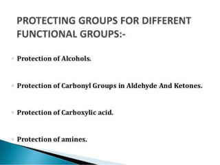 Protecting groups | PPTX