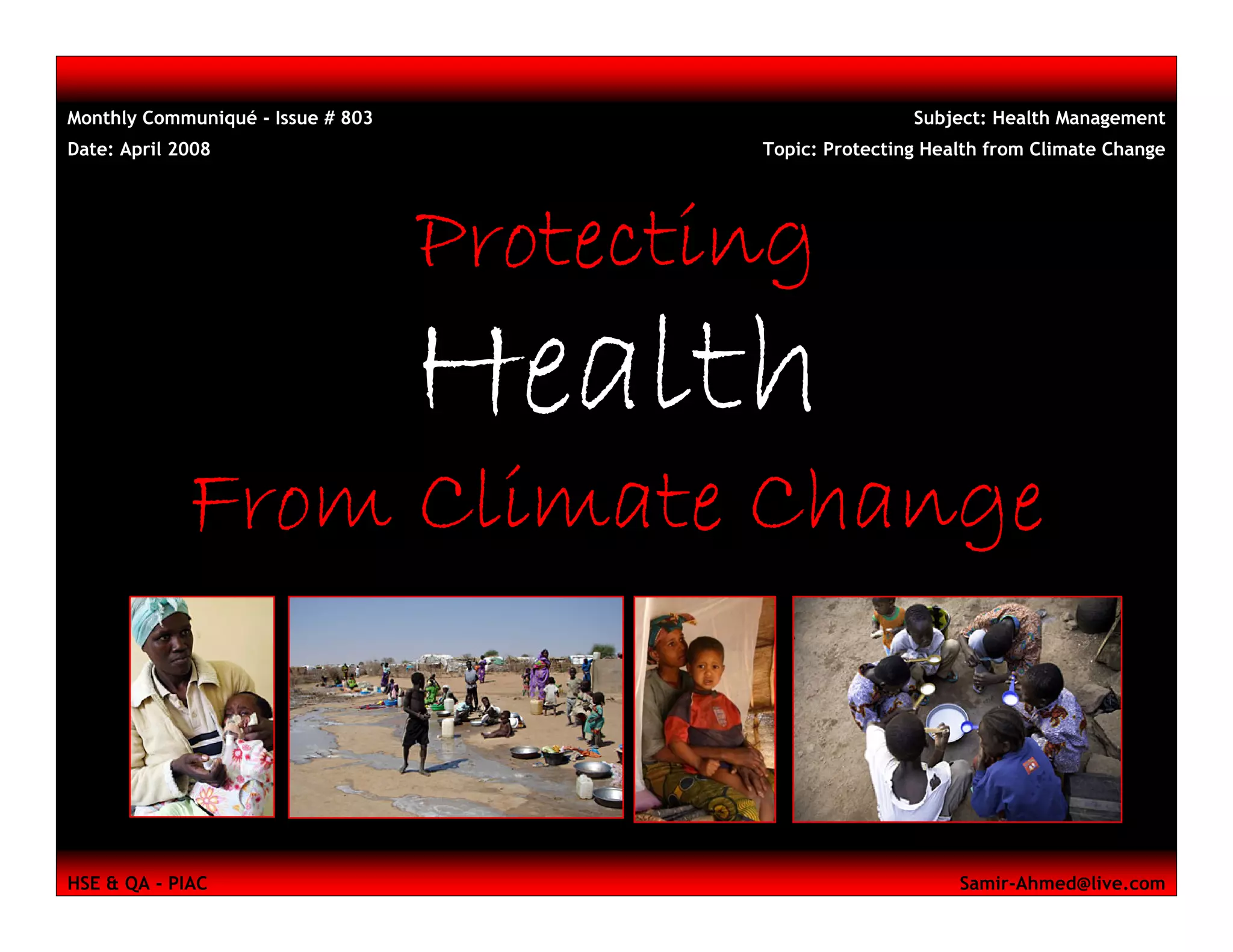 Protecting Health From Climate Change | PPT