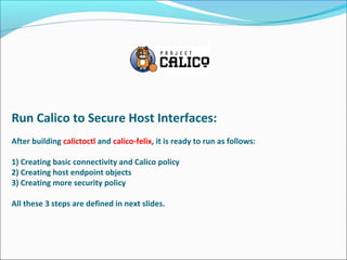 Protecting host with calico | PPT