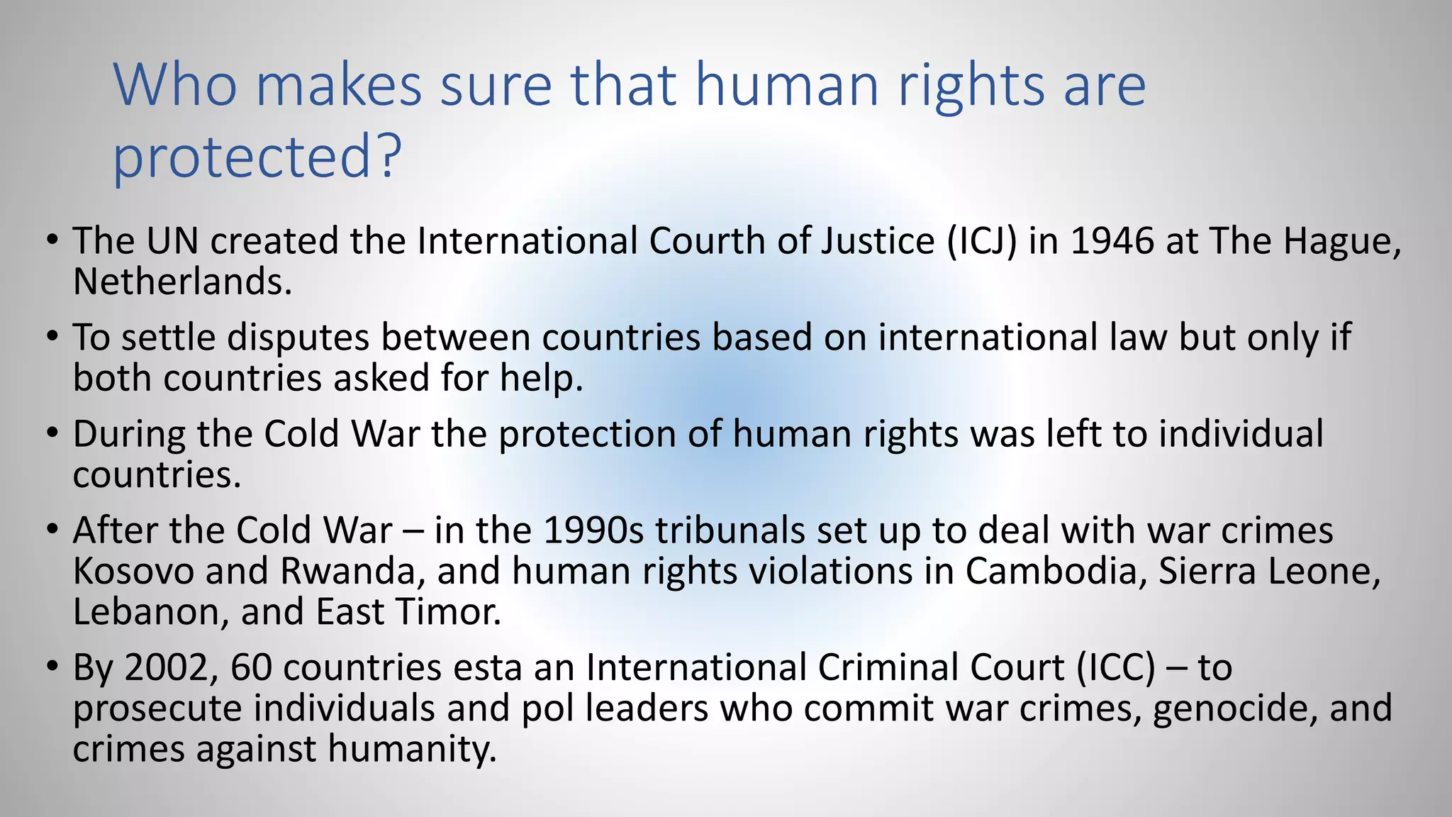 Protecting Human Rights | PPT
