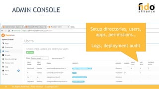 Protecting IDAAS with FIDO Authentication | PDF
