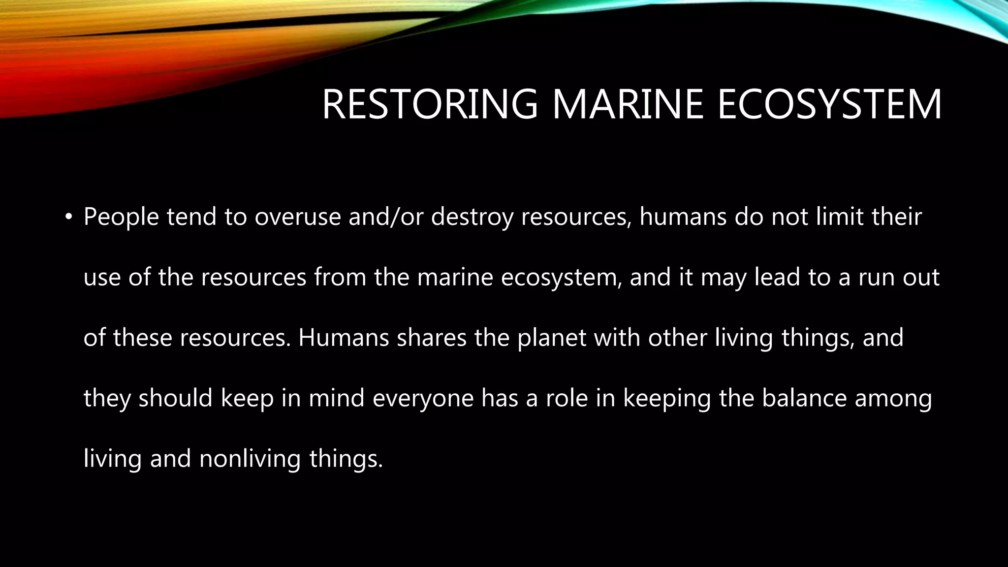 Protecting marine ecosystem | PPT