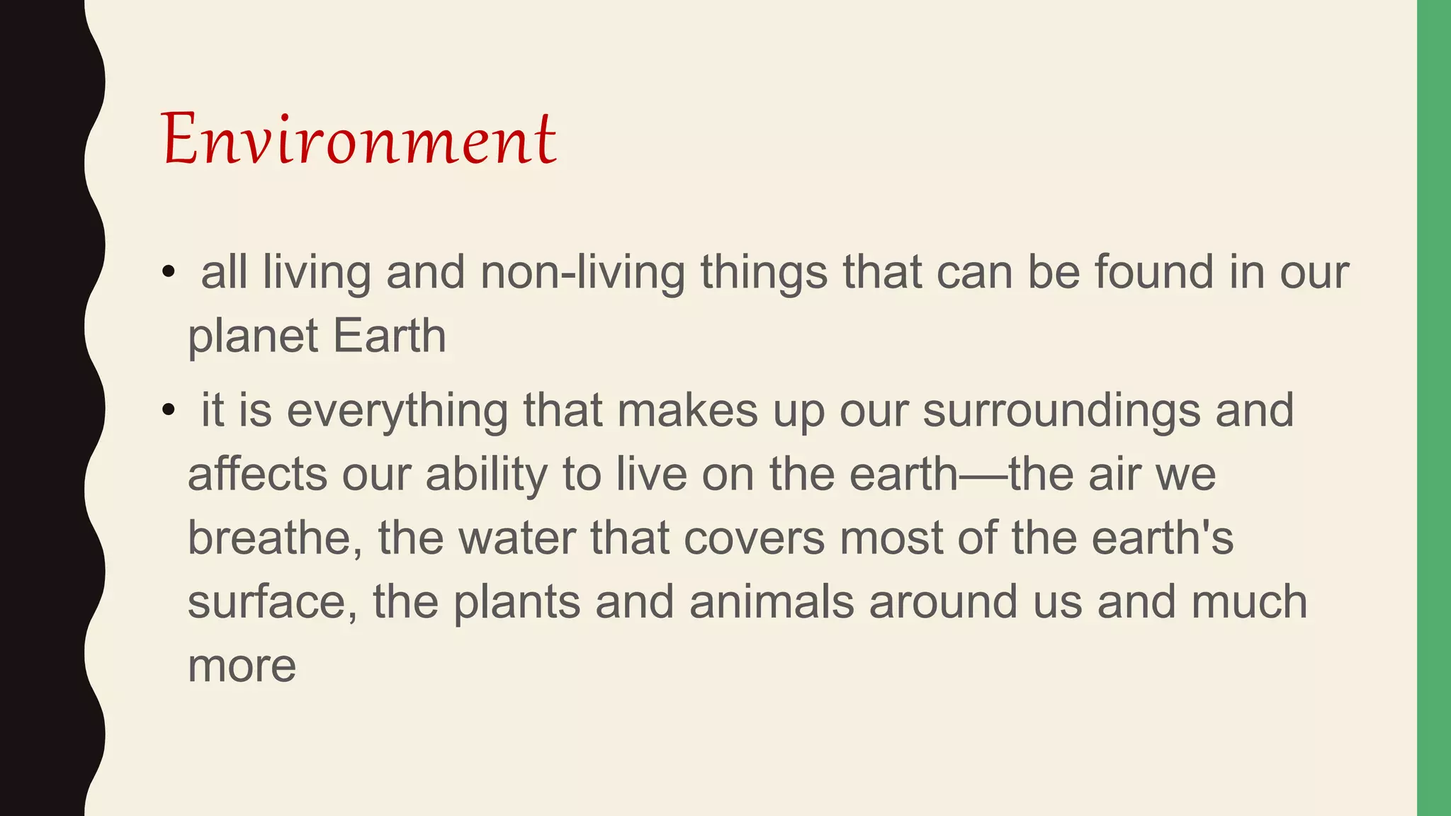 Protecting our Environment | PPTX