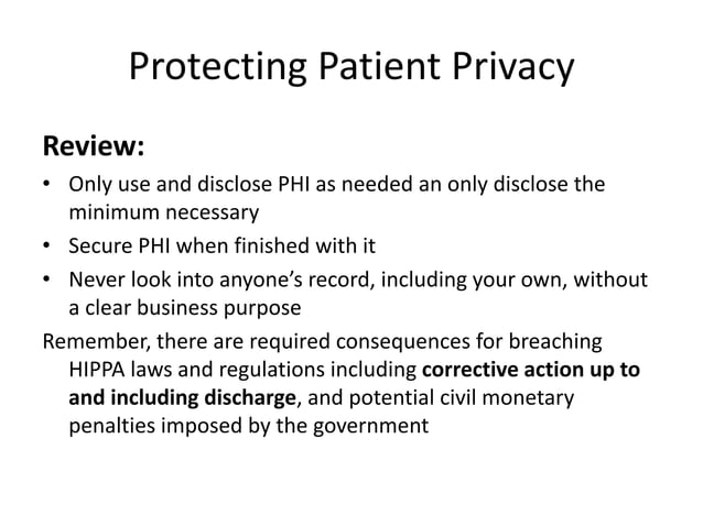 Protecting patient privacy | PPTX