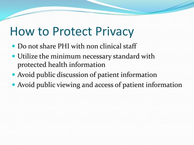 Protecting patients confidentiality slide presentation | PPT