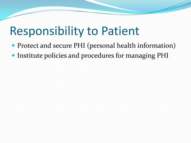 Protecting patients confidentiality slide presentation | PPT