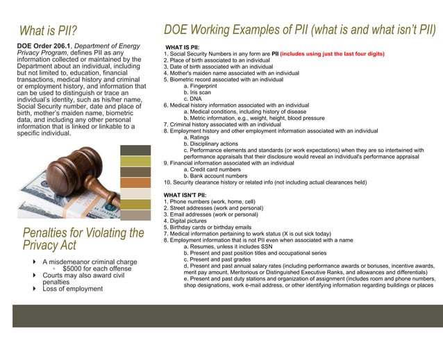 Protecting PII | PDF