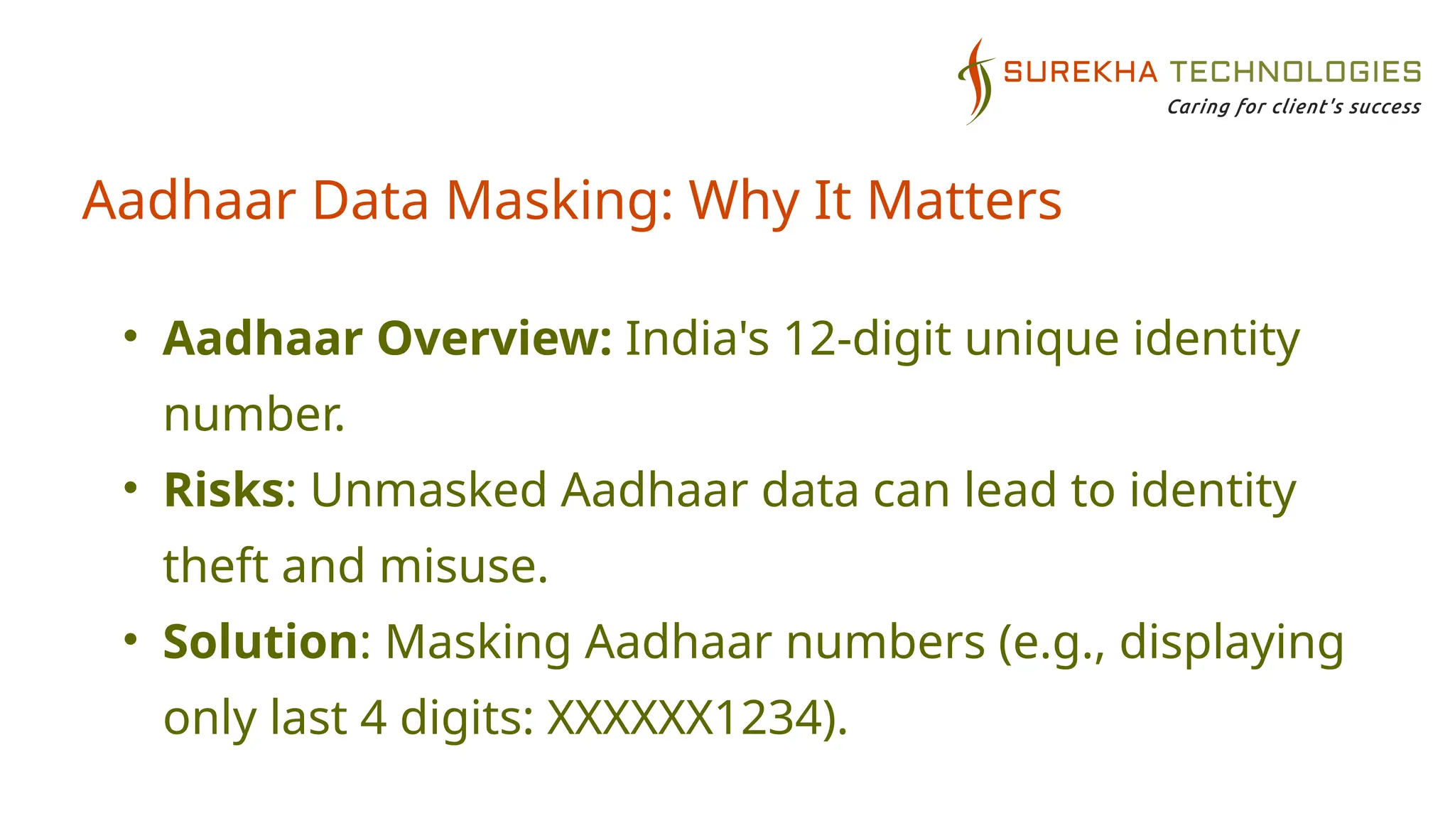Protecting Sensitive Data PII Data Masking & Aadhaar Data Masking.pptx