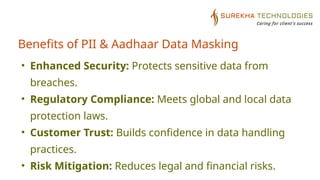Protecting Sensitive Data PII Data Masking & Aadhaar Data Masking.pptx