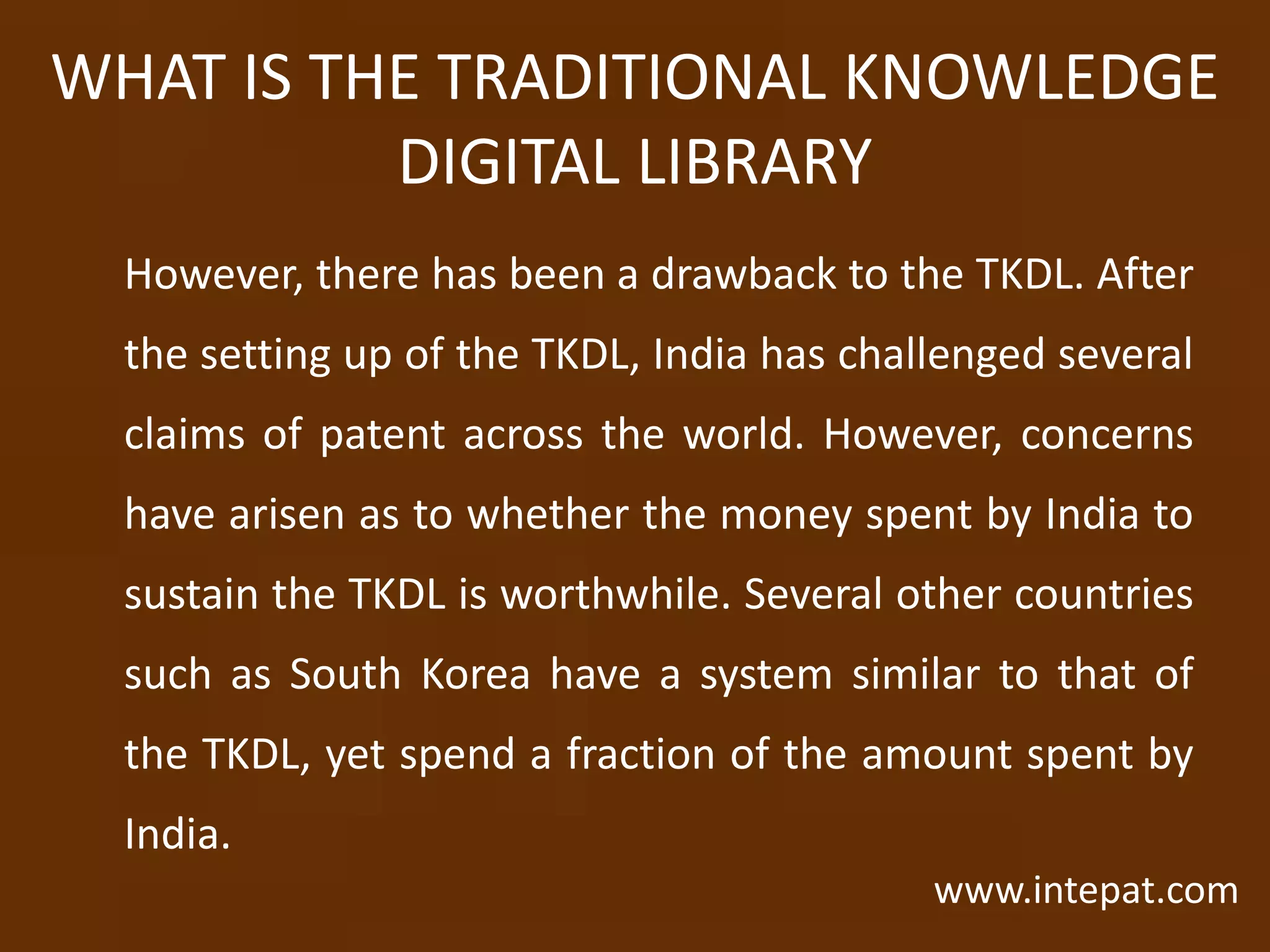 Protecting Traditional Knowledge In India | PPTX