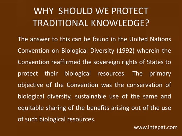Protecting Traditional Knowledge In India | PPTX | Environment | Science