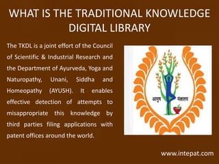 Protecting Traditional Knowledge In India | PPTX