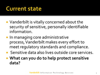 Guarding Vanderbilt information | PPTX