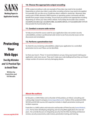 Protecting web apps | PDF