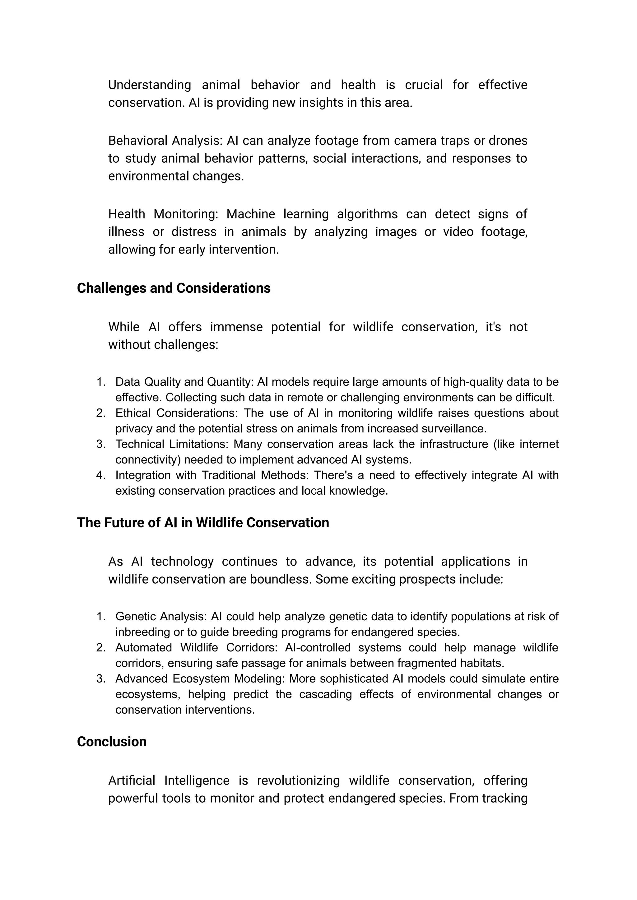 Protecting Wildlife_ The Role of AI in Monitoring Endangered Species.pdf