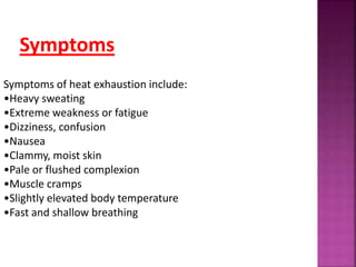 Protecting workers from the effect of heat stress | PPTX