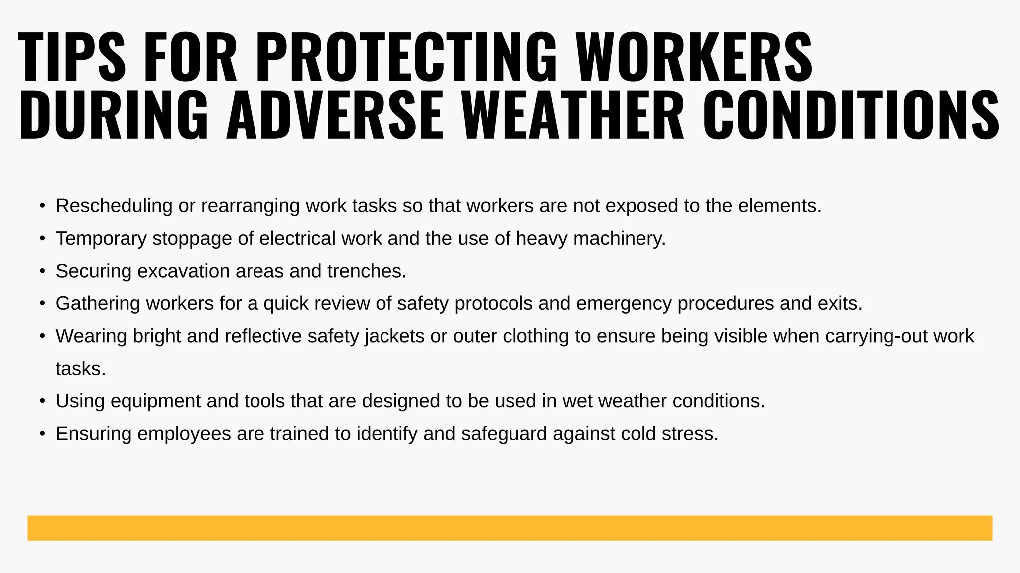 Protecting Workers in Bad Weather Conditions Edited | PDF