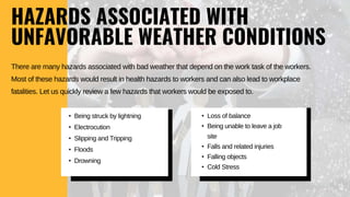 Protecting Workers in Bad Weather Conditions Edited | PDF