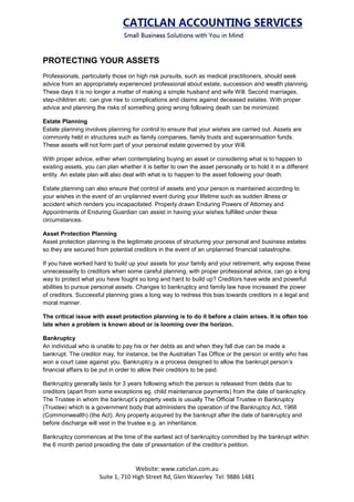 Protecting your assets | PDF
