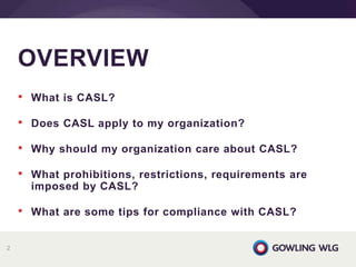 Protecting your castle from CASL | PPT