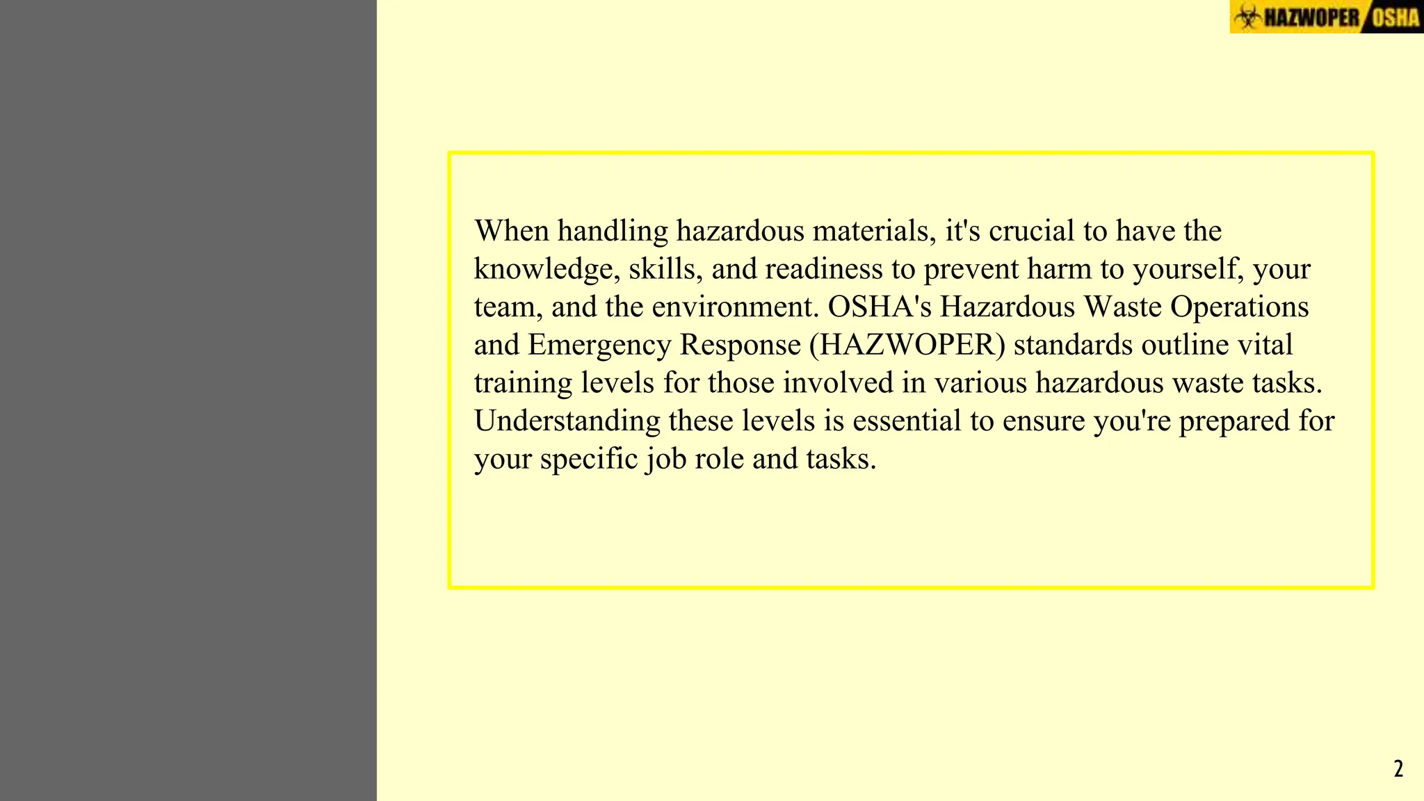 Protecting yourself and others_navigating OSHA's HAZWOPER is training ...