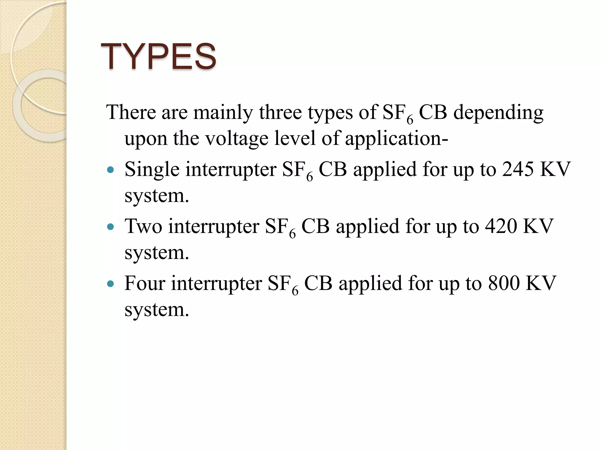 SF6 circuit breaker | PPTX