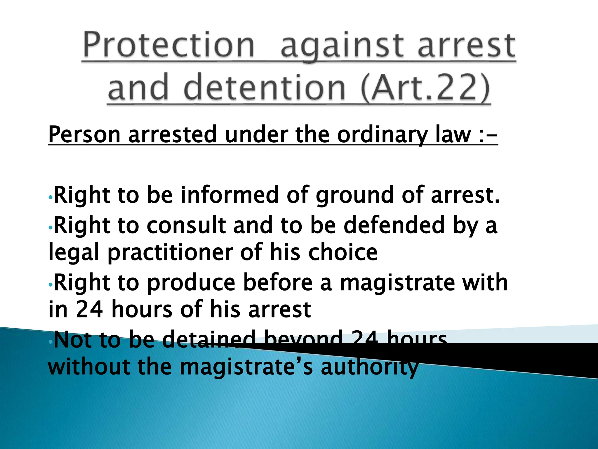 Protection against arrest and detention (Art (2).pptx