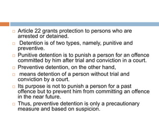 Protection Against Arrest and Detention art 2223 and 24.pptx
