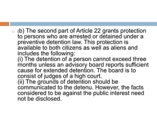 Protection Against Arrest and Detention art 2223 and 24.pptx