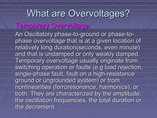 Protection against overvoltages | PPT