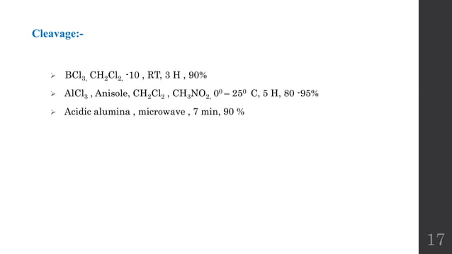 Protection and deprotection of carboxylic acid | PPTX | Chemistry | Science