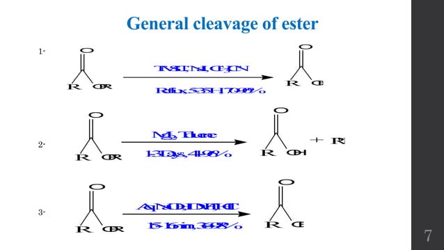 Protection and deprotection of carboxylic acid | PPTX | Chemistry | Science