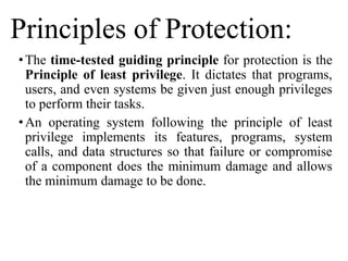 Protection and security of operating system | PPTX