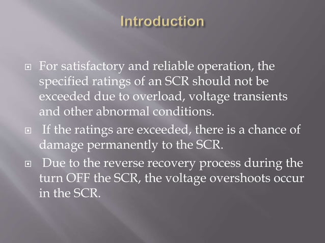 protection circuits of scr.pptx | Home Appliances | Home & Garden