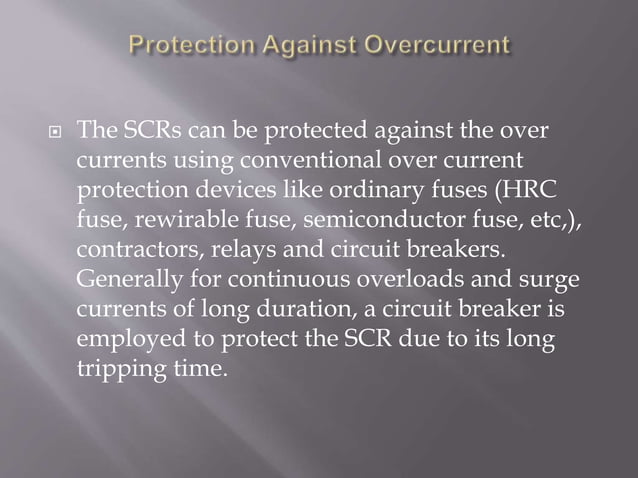 protection circuits of scr.pptx | Home Appliances | Home & Garden