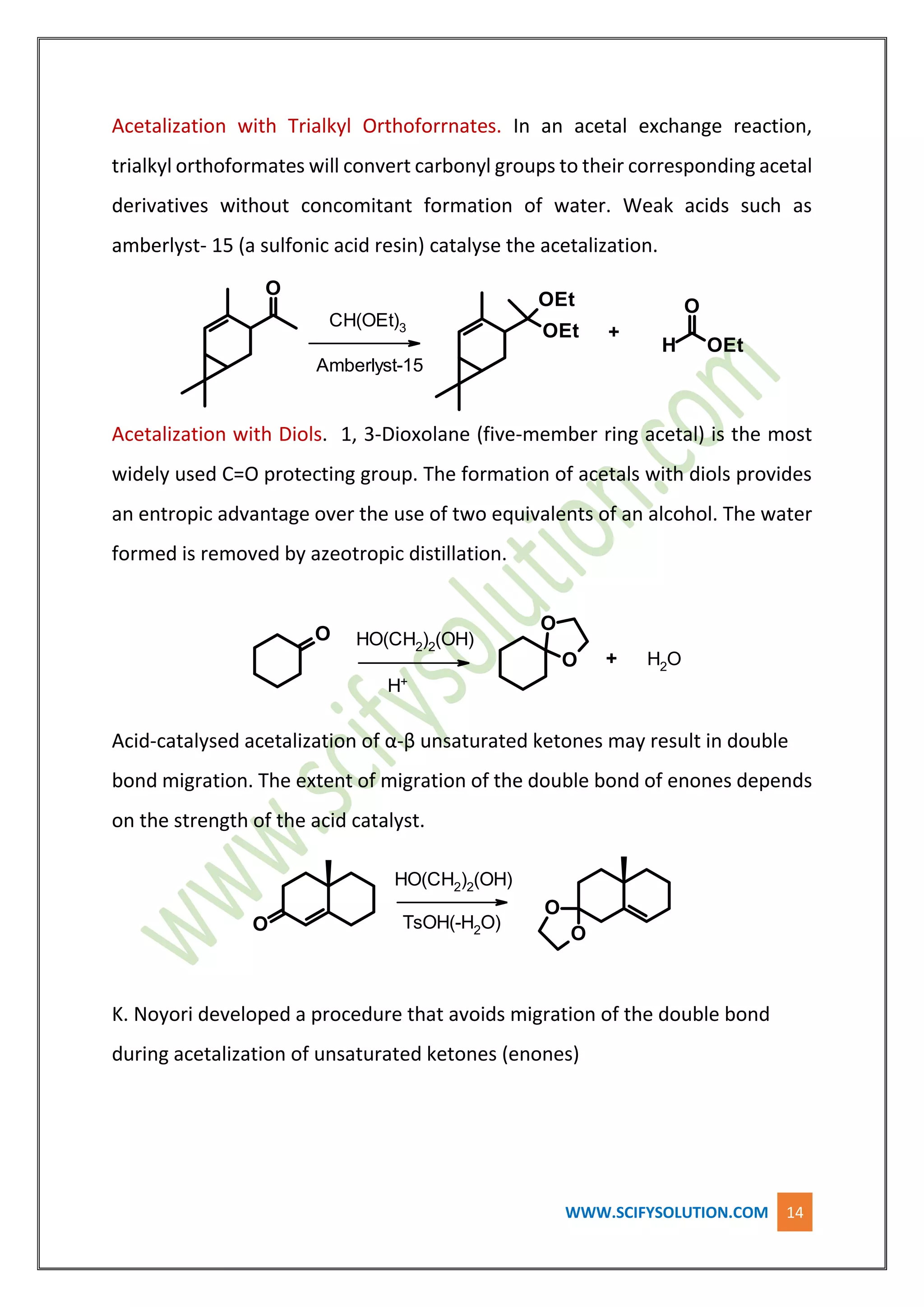 Protection and deprotection of functional groups and it application in ...