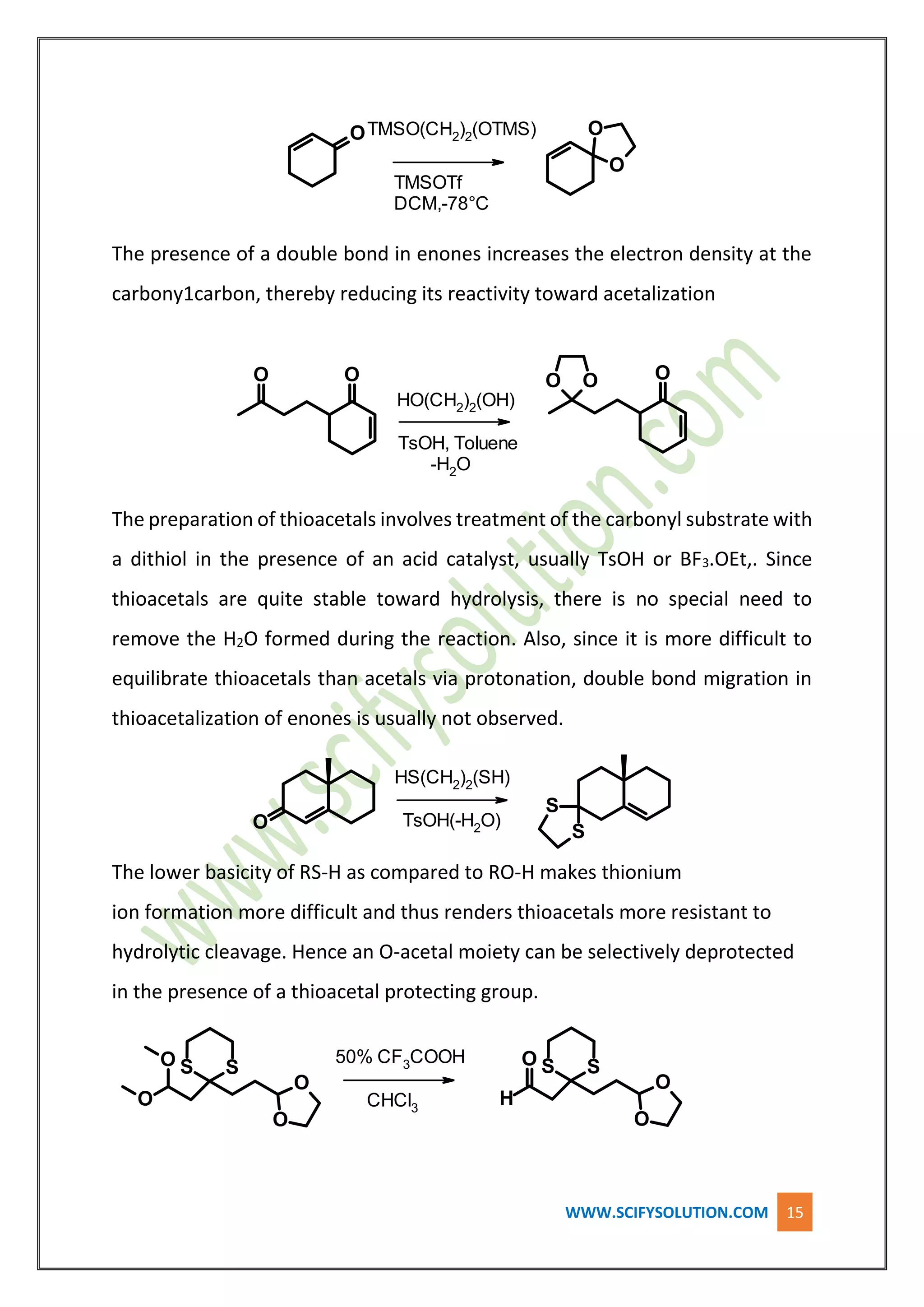 Protection and deprotection of functional groups and it application in ...