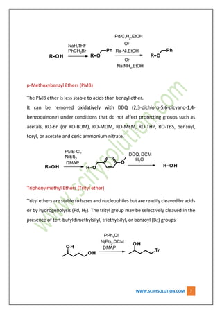 Protection and deprotection of functional groups and it application in ...