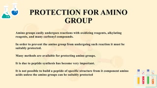 Protection for amino group and amino acid | PPTX