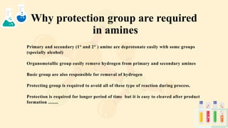 Protection for amino group and amino acid | PPTX