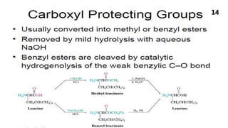Protection for carboxylic group & Protection for the Amino group | PPTX
